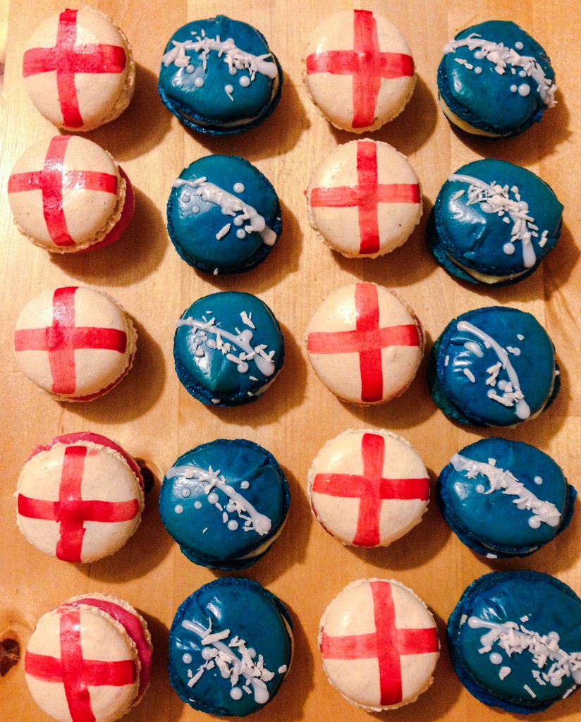 World Cup 2014 Macarons Brazil and England