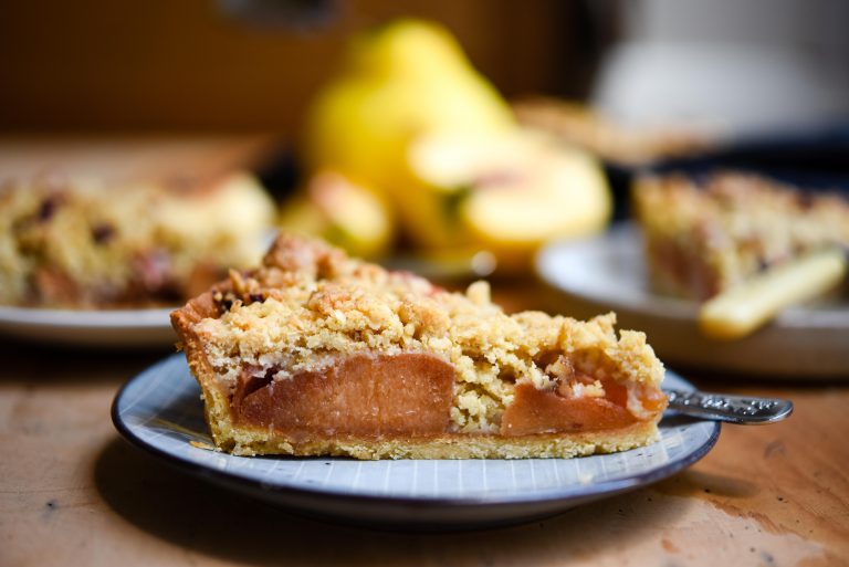 Quince Crumble Tart - Patisserie Makes Perfect