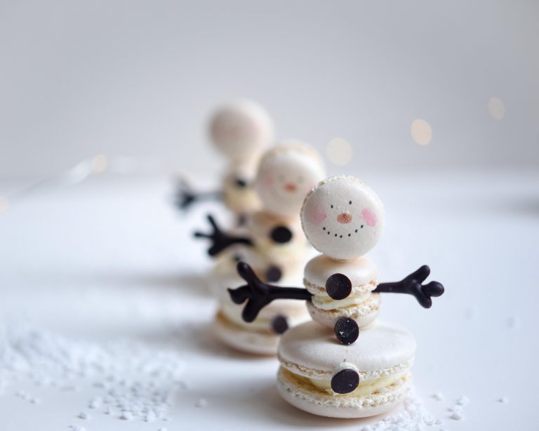 How to make the cutest macaron snowmen | Patisserie Makes Perfect