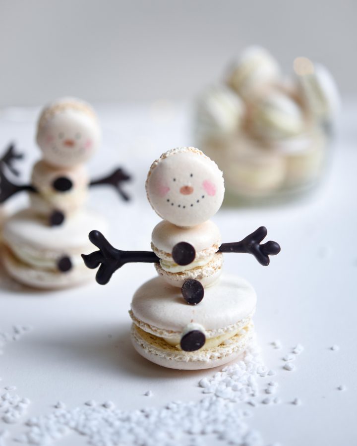 How to make the cutest macaron snowmen | Patisserie Makes Perfect