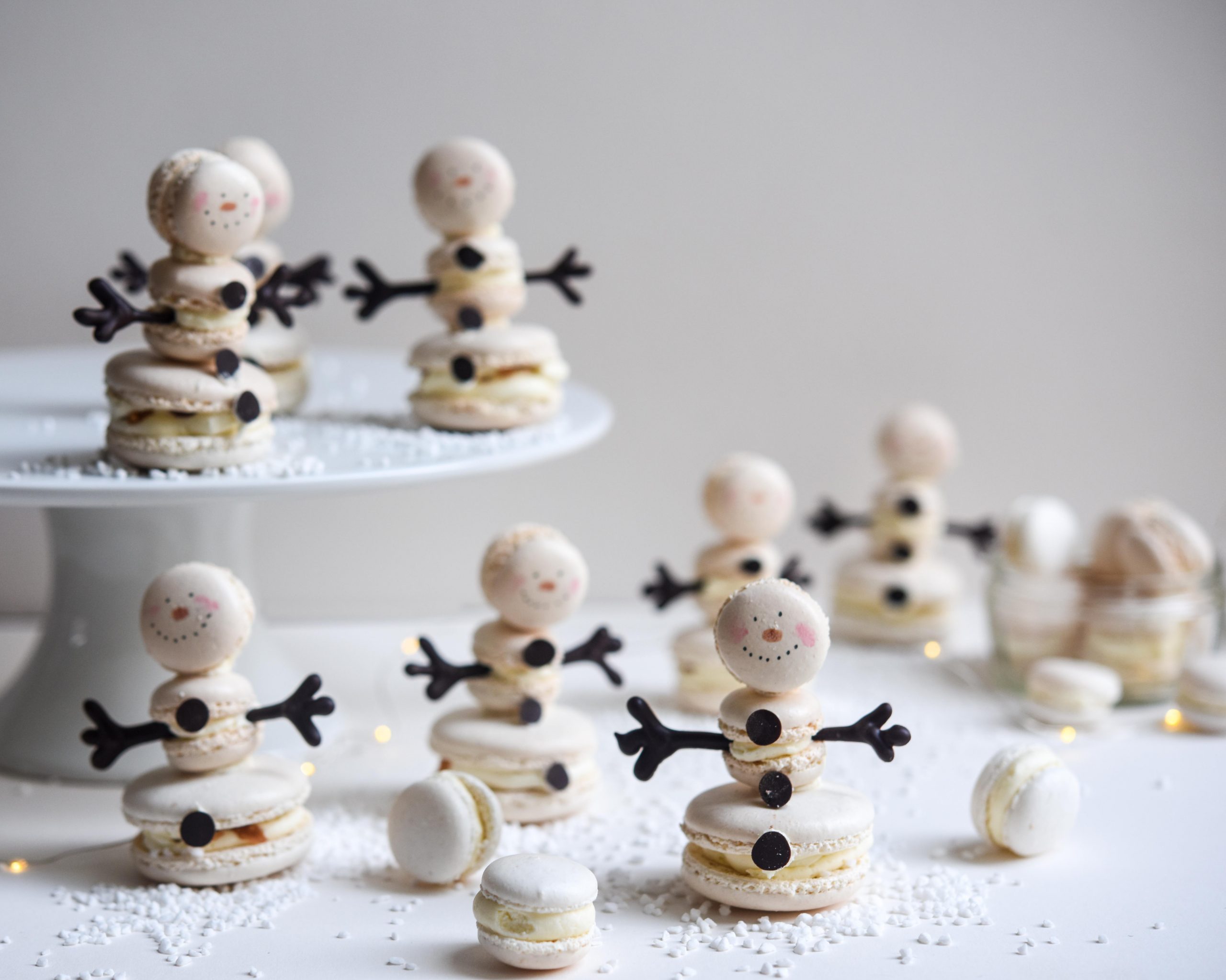 How to make the cutest macaron snowmen | Patisserie Makes Perfect
